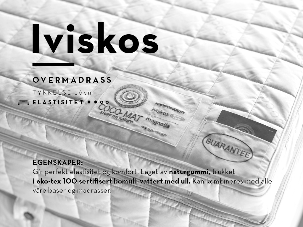 Overmadrass av naturgummi for ekstra komfort og elastisitet – Coco-Mat Norse AS